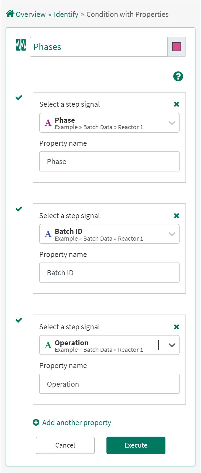 Condition with Properties