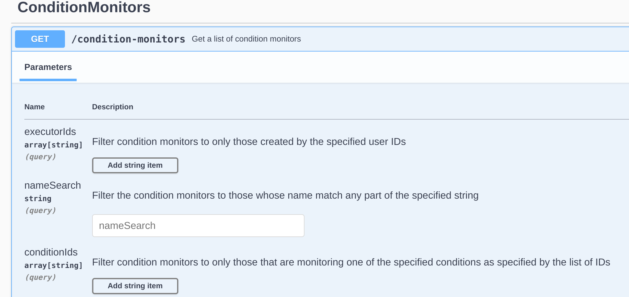 Notifications on Conditions