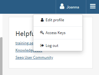 Working with Access Keys