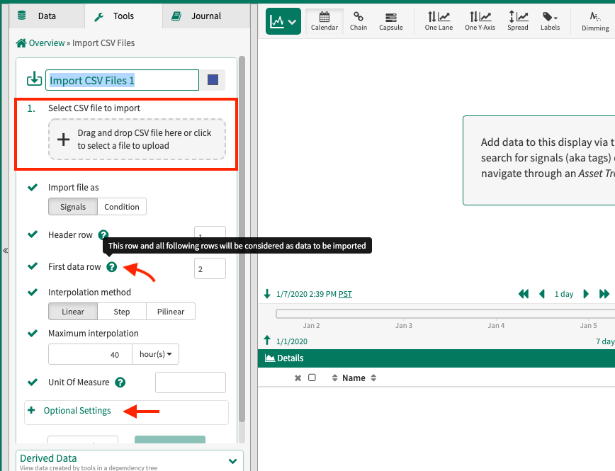 Import CSV Files Import CSV Files