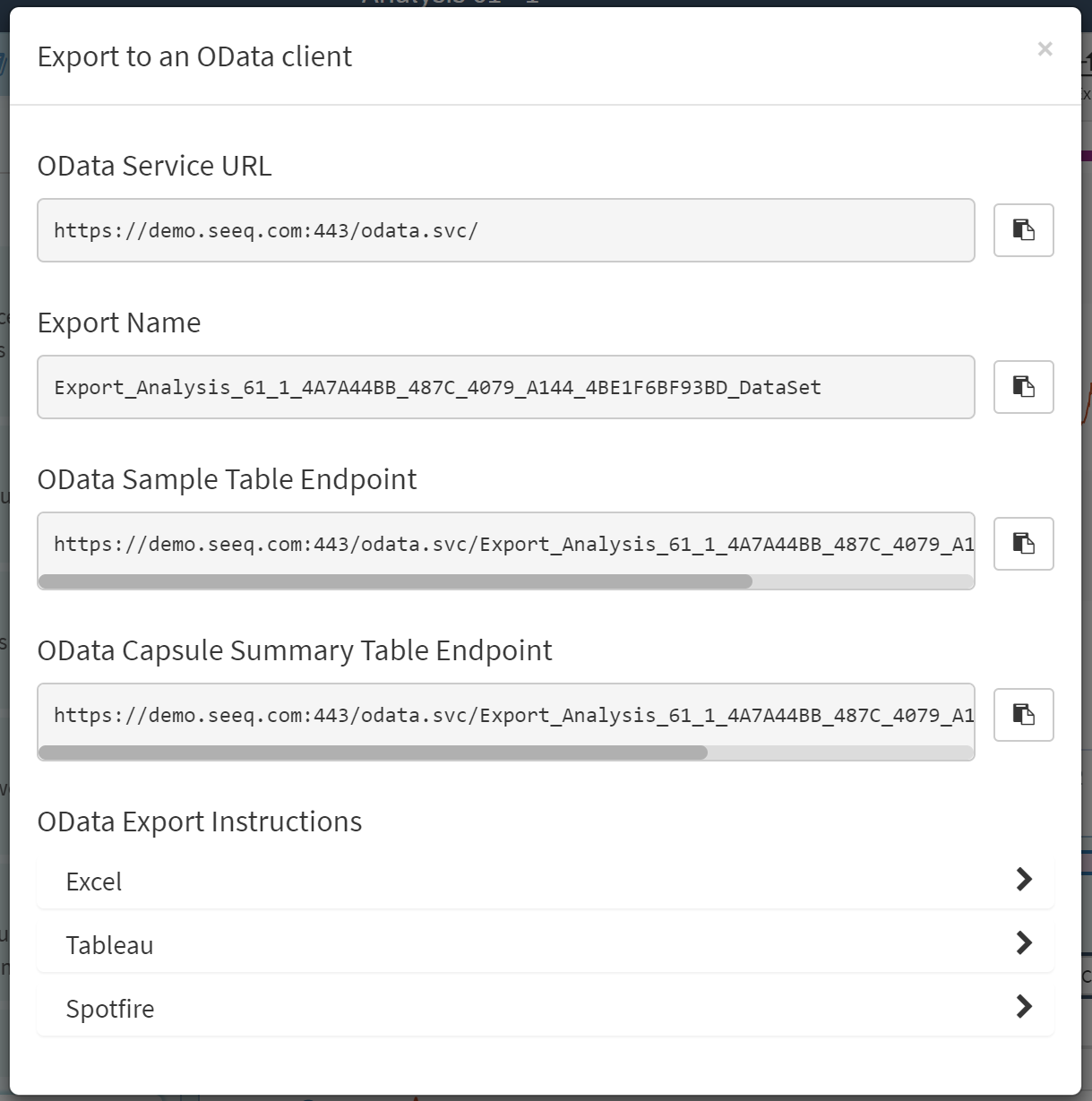 OData Export OData Export