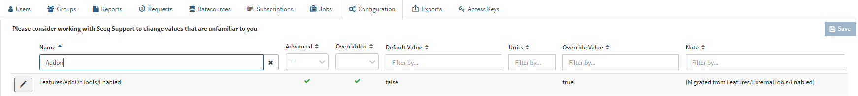Add-on Tool Administration and Development