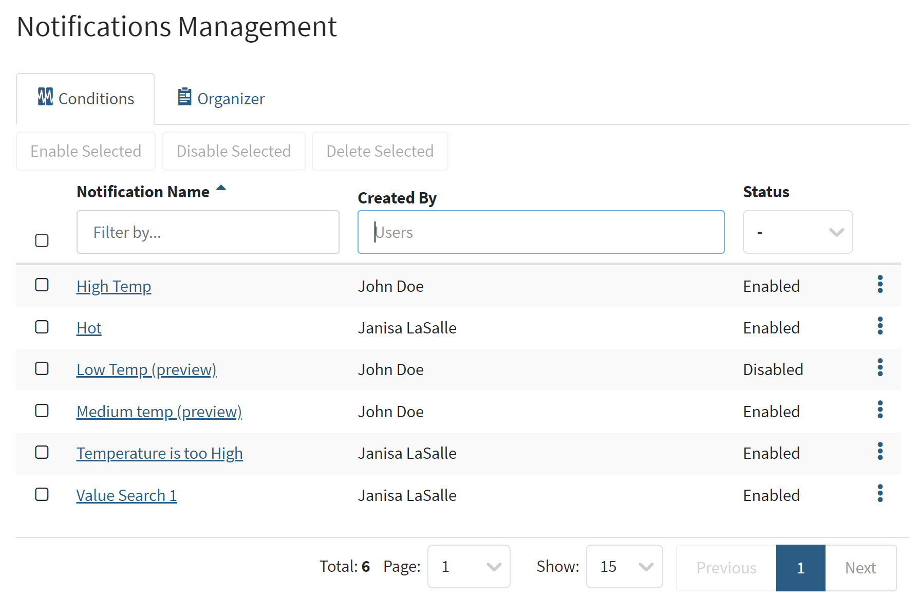 Managing Notifications