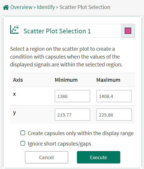 Scatter Plot Selection Tool