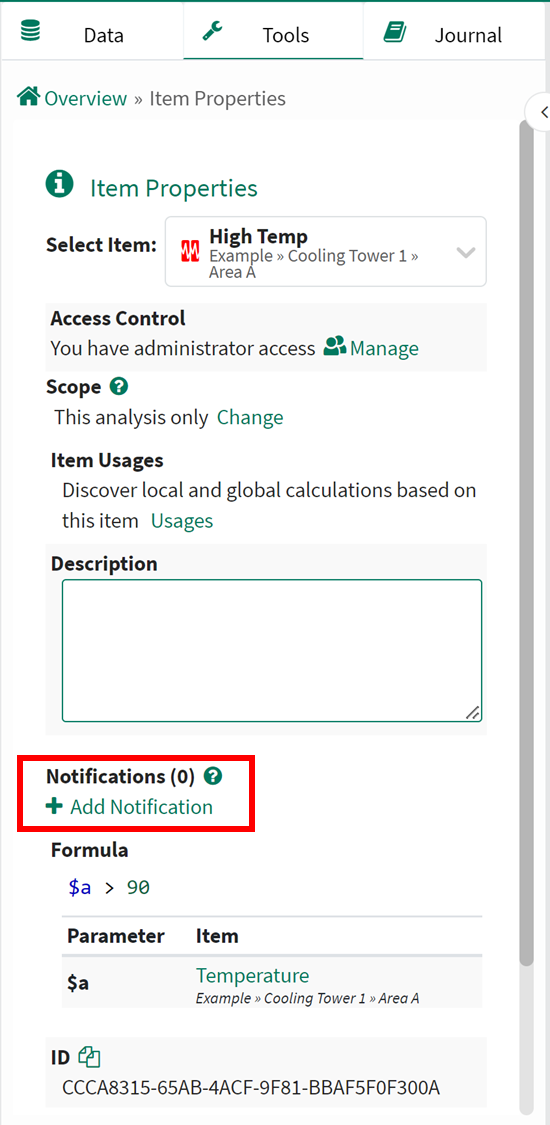 Notifications on Conditions