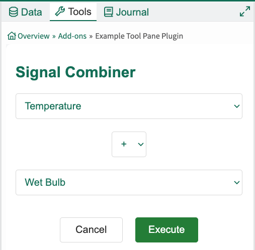 Tool Pane Plugin Example